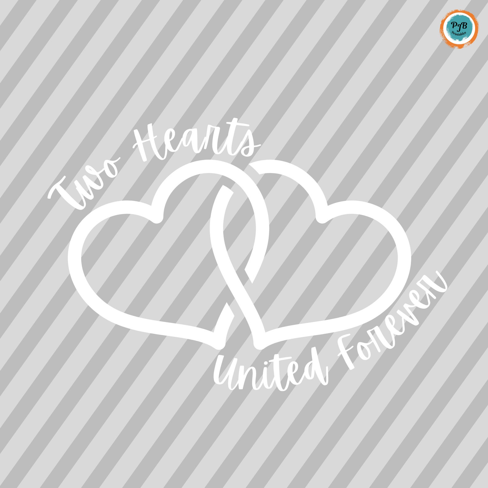 Two Hearts SVG Engagement PNG Wedding Present for Couples Gifts Heart ...