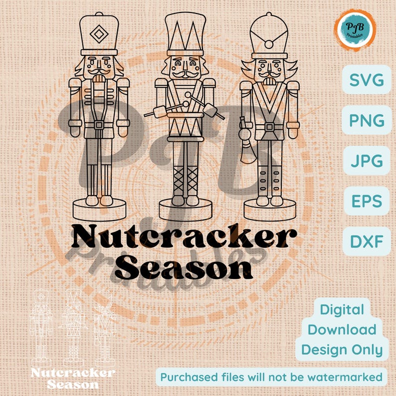Nutcracker SVG Toy Soldier Svg Nutcracker Season PNG Christmas Words ...
