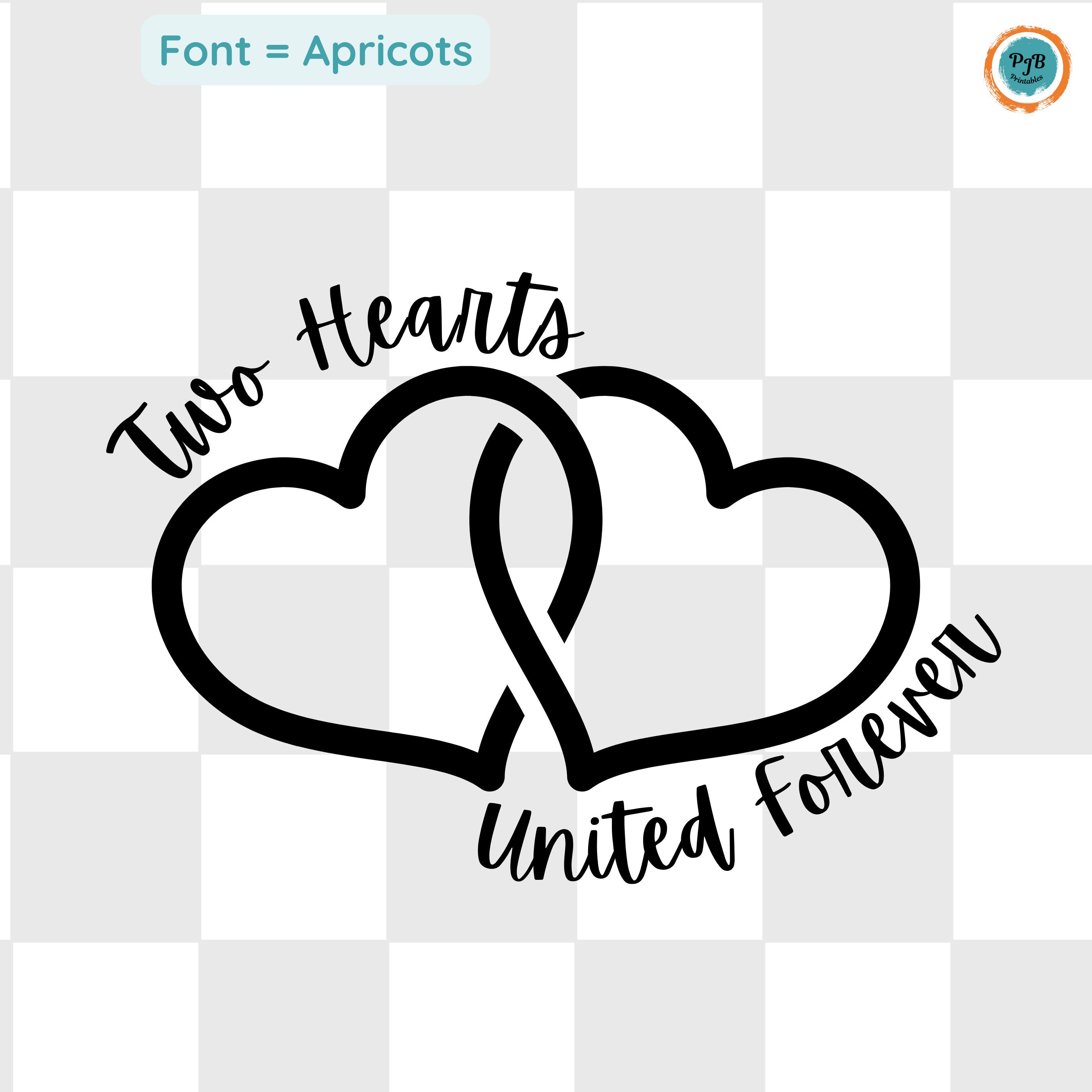 Two Hearts SVG Engagement PNG Wedding Present for Couples Gifts Heart ...