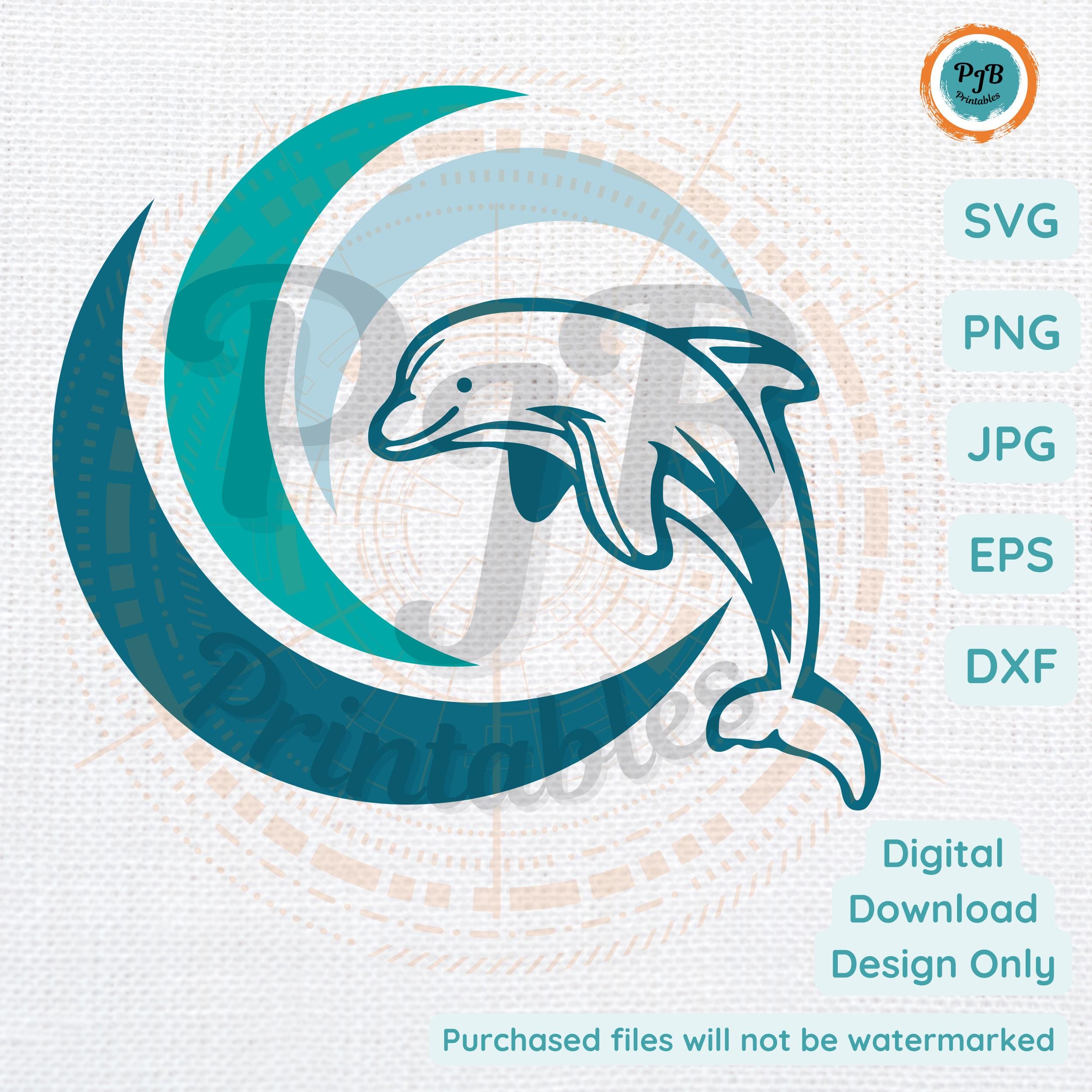 Dolphin SVG Marine Animals Cricut Svg Ocean Life PNG Animal Lover Gift ...