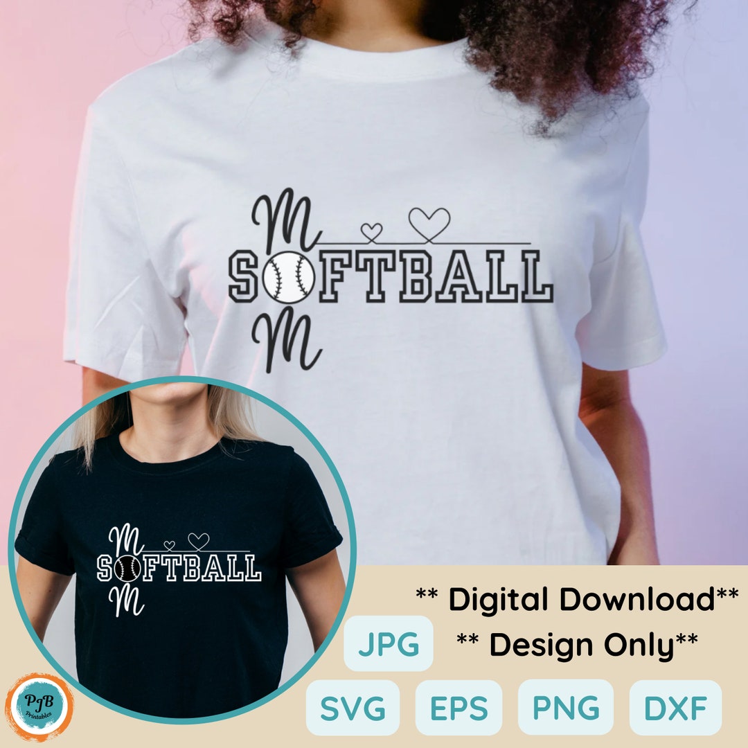 Softball Mom Svg, Parent, Vibes, Png, Dxf, Eps, Jpg, Cricut Templates ...