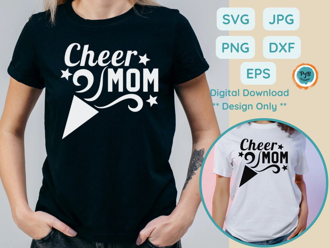Cheer Mom, Party Popper SVG, Confetti, Vibes, Sport, Png, Dxf, Eps, Jpg ...