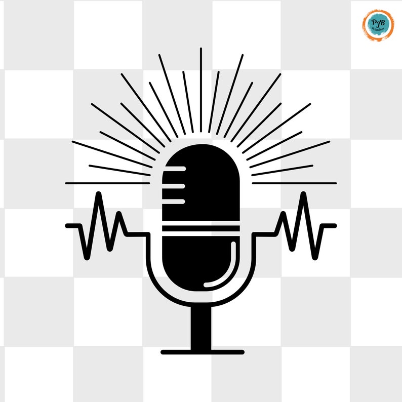 Vintage Microphone SVG Music PNG Cricut Music Lover Svg Sound Wave Gift ...