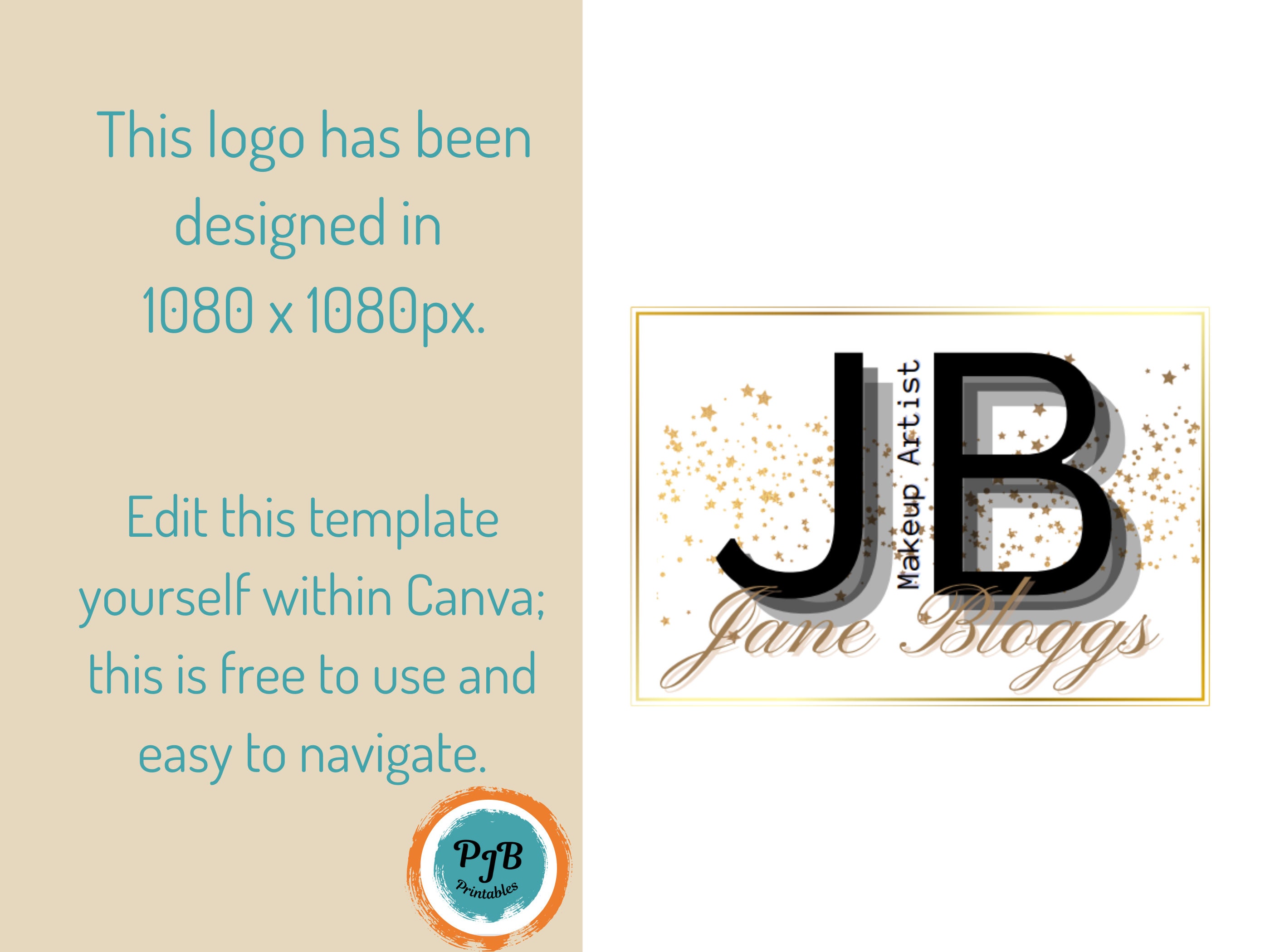 Logo Maker Custom Canva Template Editable Logo Business Branding Logo ...