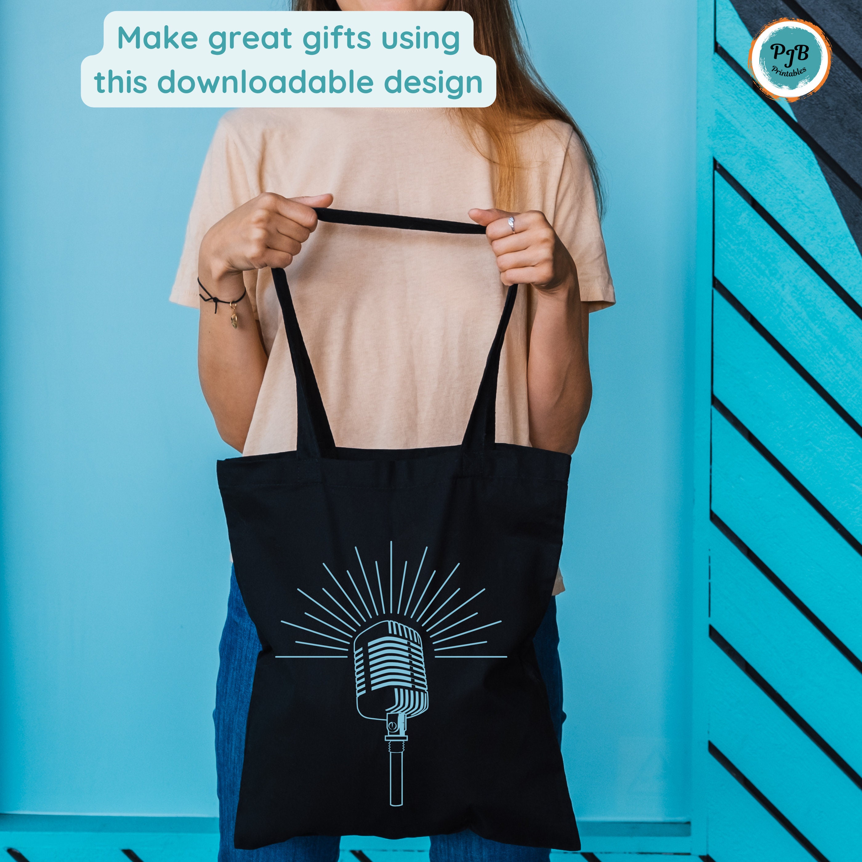 Vintage Microphone SVG Music PNG Cricut Music Lover Gift of Sound Waves ...