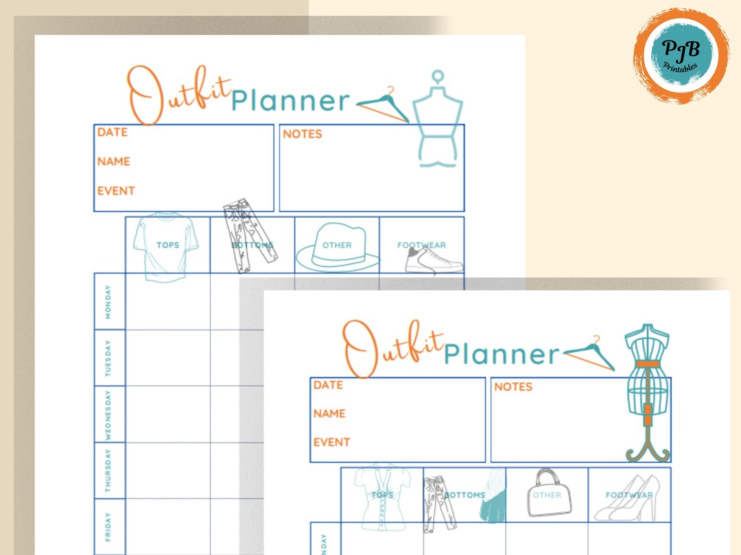 Outfit Planner, Travel Outfit, Outfit Organizer, Special Occasion ...