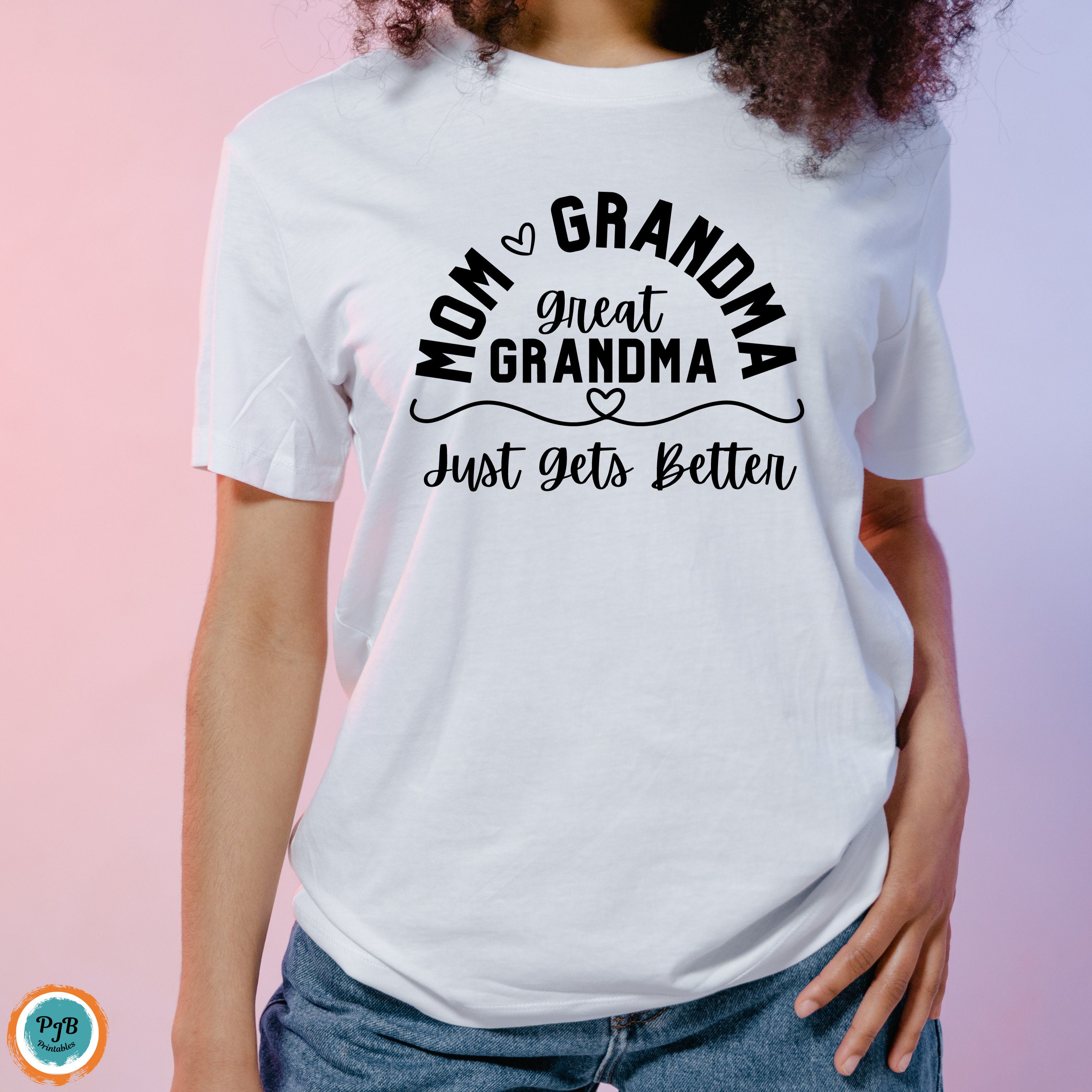 Mom Grandma Great Grandma SVG Grandma PNG Cricut Designs for - Etsy