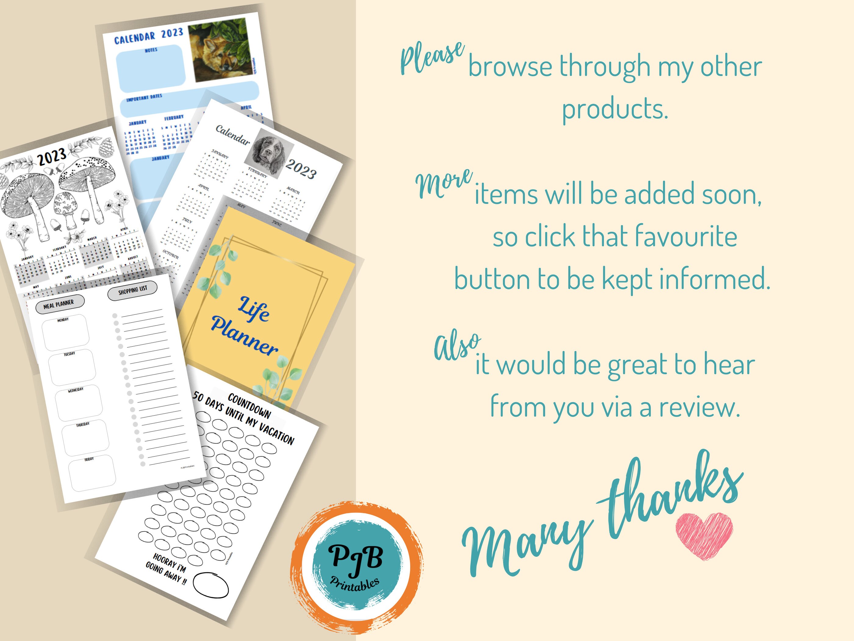 Holiday Countdown Editable PDF Download Digital Planner Inserts Days ...