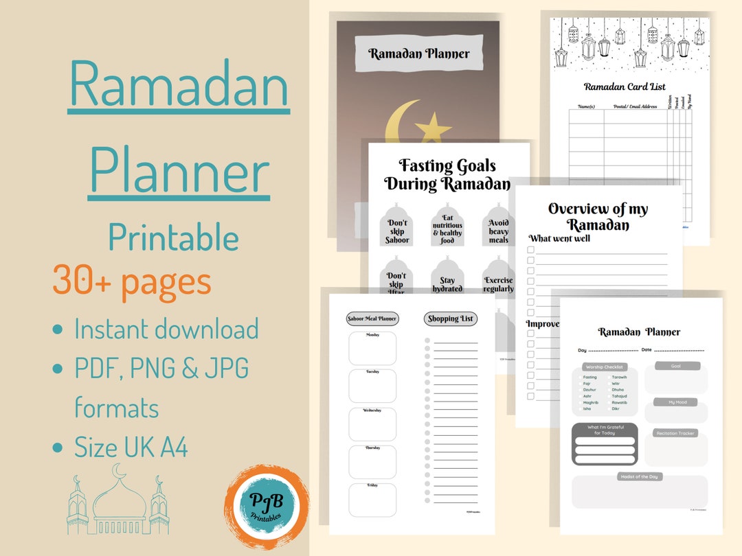 Ramadan Planner 2023 Eid Ramadan Mubarak Ramadan Kareem Ramadan Gift Muslim Islam Ramadan ...
