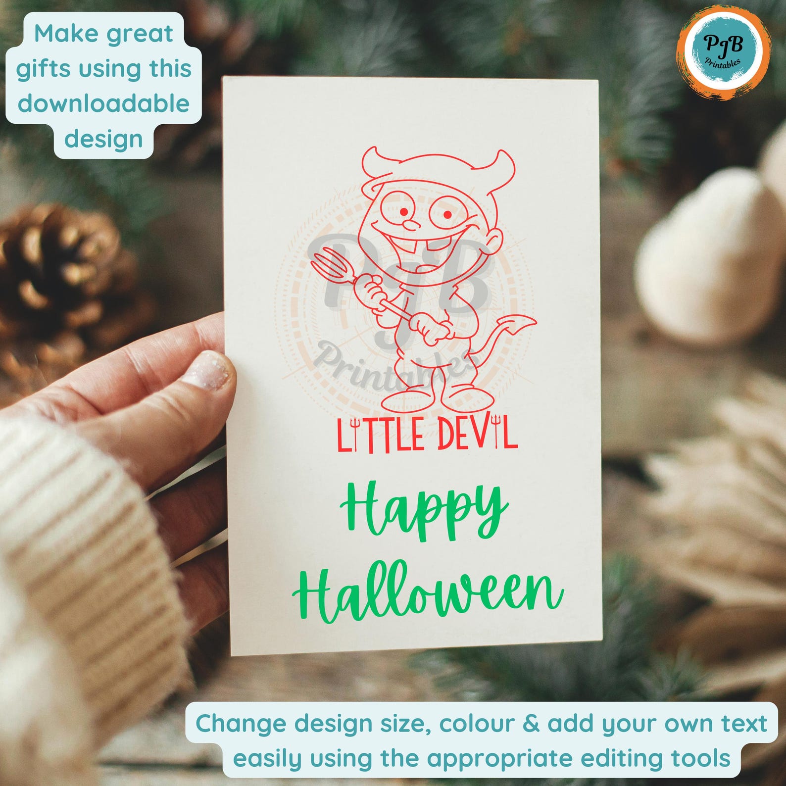 Cute Halloween Devil SVG Baby Devil Design PNG Halloween Clipart Cute ...