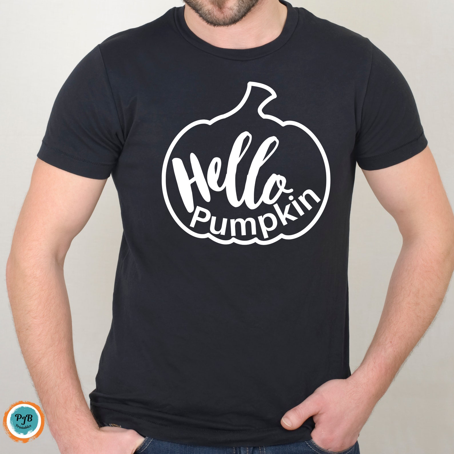 Hello Pumpkin Svg Outline Png Cricut Clipart Svg Sublimation Designs ...