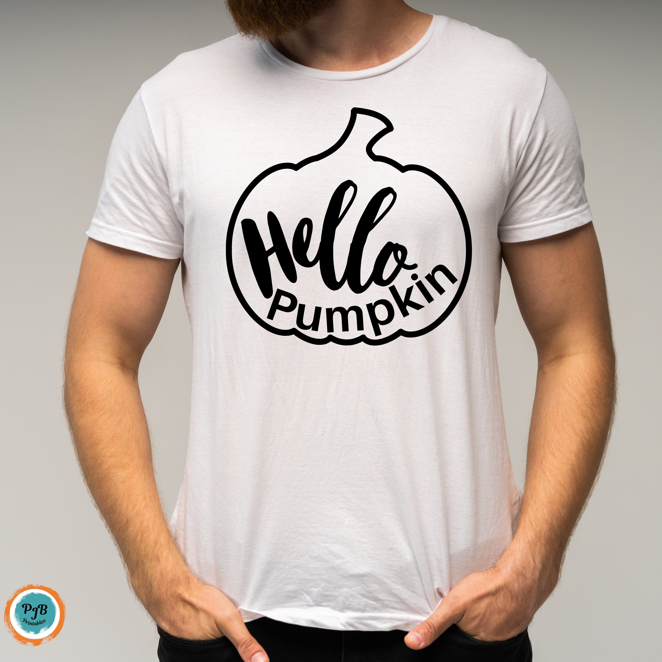 Hello Pumpkin Svg Outline Png Cricut Clipart Svg Sublimation Designs ...