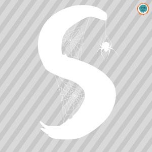 Spider Letter SVG Halloween PNG File for Cricut Designs for Sublimation ...