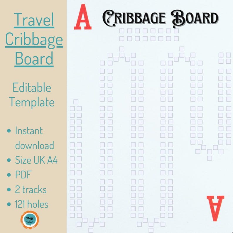 Travel Cribbage Board Game Gifts for Travellers Unique Cribbage Board ...