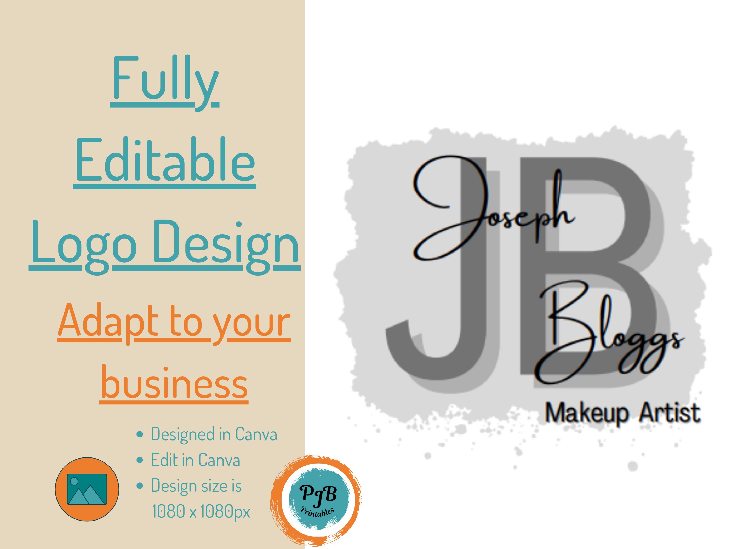 Logo Maker Custom Canva Template Editable Logo Business Branding Logo ...