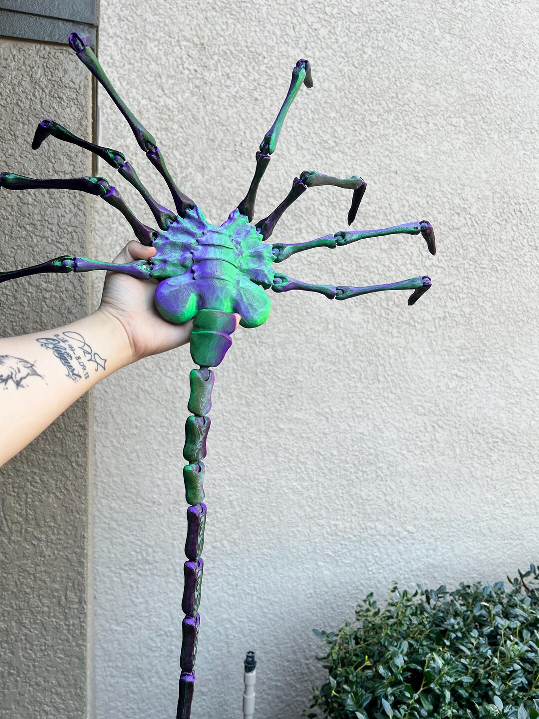 3D Printed Fully Articulated Alien Face Hugger Spider Fidget ...