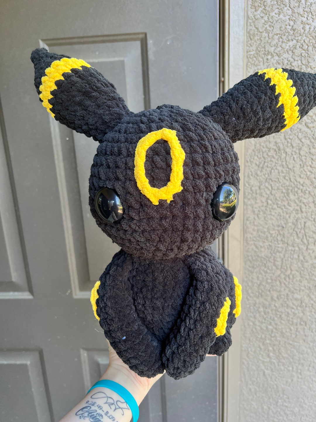Giant Soft Umbreon Crochet Plush Handmade Gift Birthday Gift Pokemon ...