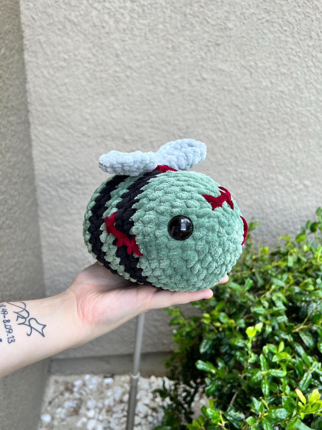 Crochet Zombee Plush Halloween Zombie Handmade Birthday Gift Creepy ...