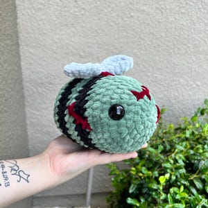Crochet Zombee Plush Halloween Zombie Handmade Birthday Gift Creepy ...