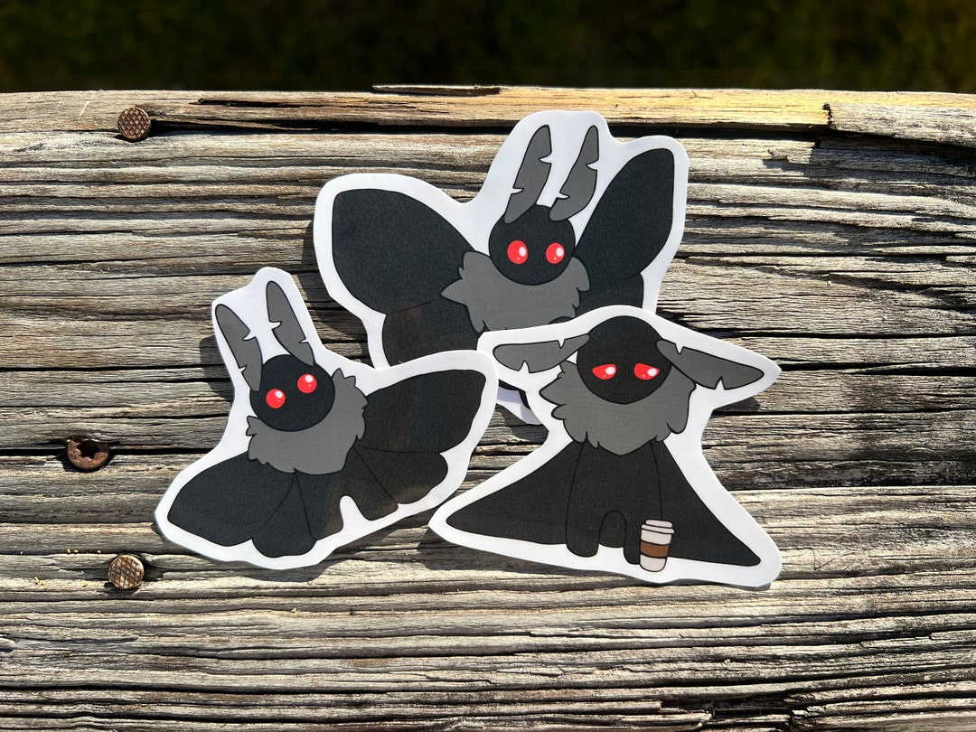 Mothman Cryptid Sticker Pack Holographic Sticker Pack - Etsy