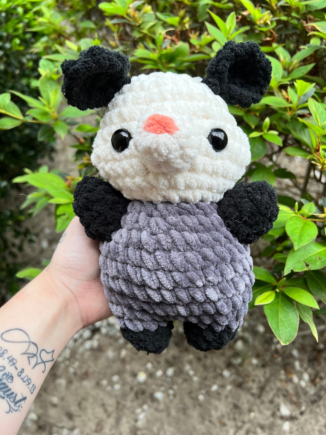 Adorable Soft Opossum Plush Crochet Plushie Handmade Gift Birthday Gift ...