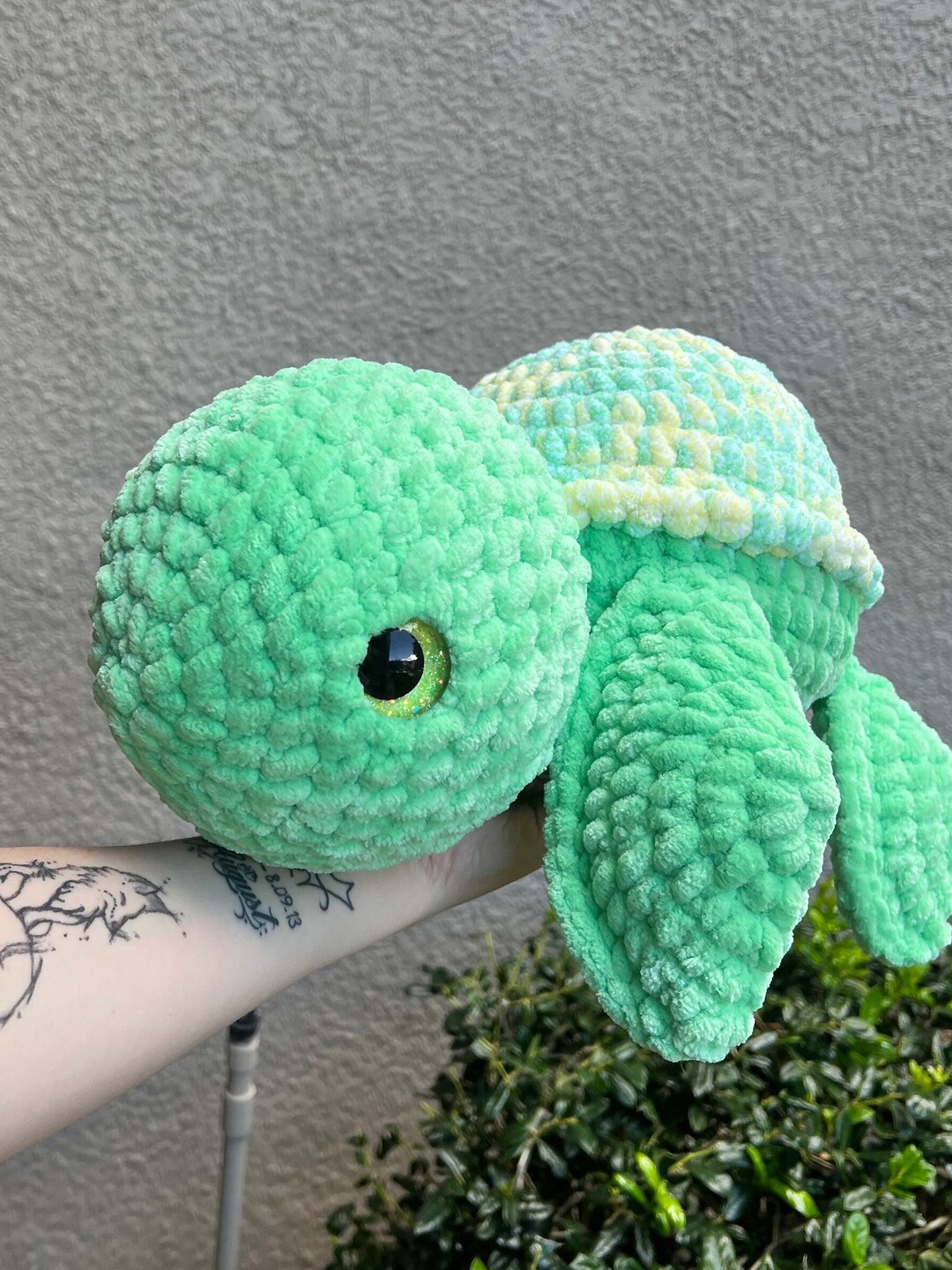 Handmade Jumbo Soft Crochet Turtle Plush Birthday Gift Unique Gift ...