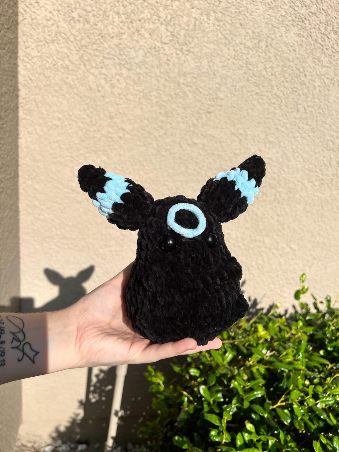 Handmade Mini Umbreon Crochet Plush Soft Plush Birthday Gift Pokemon ...