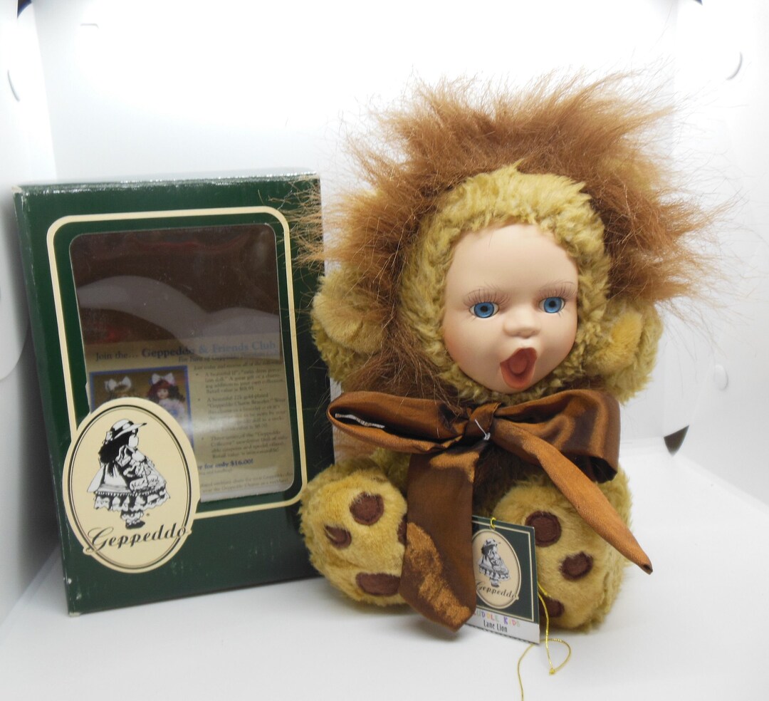 Collectible Geppeddo Lane Lion Doll - Etsy
