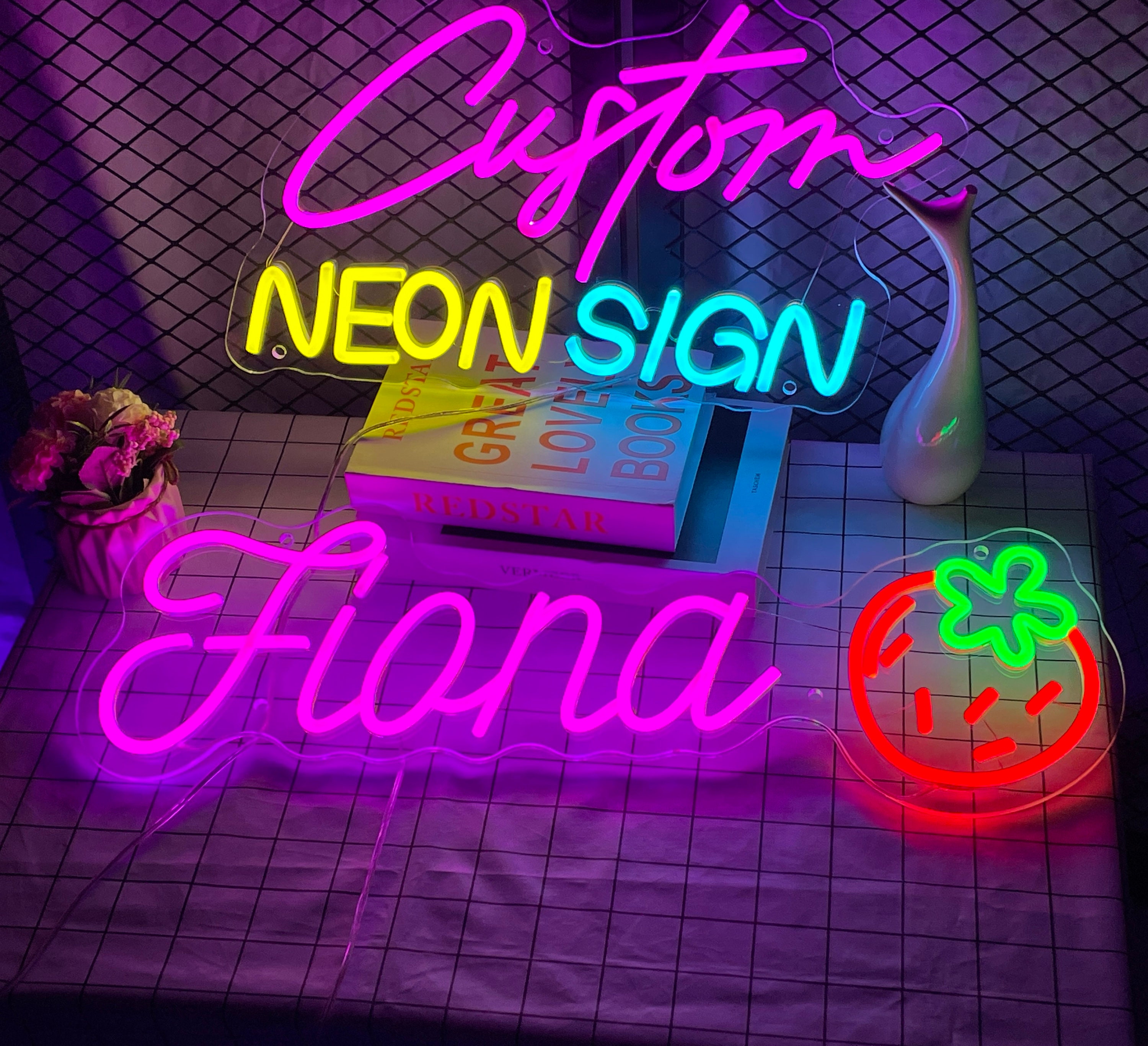 Custom Name Neon Sign for Kids, Birthday Party Neon Decorations, Home ...