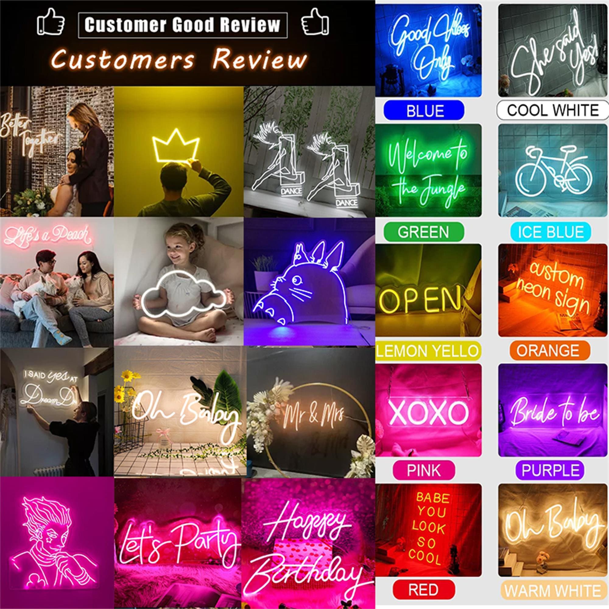 Custom Neon Sign,wedding Name Neon Sign LED Letters Neon Wall Decor ...