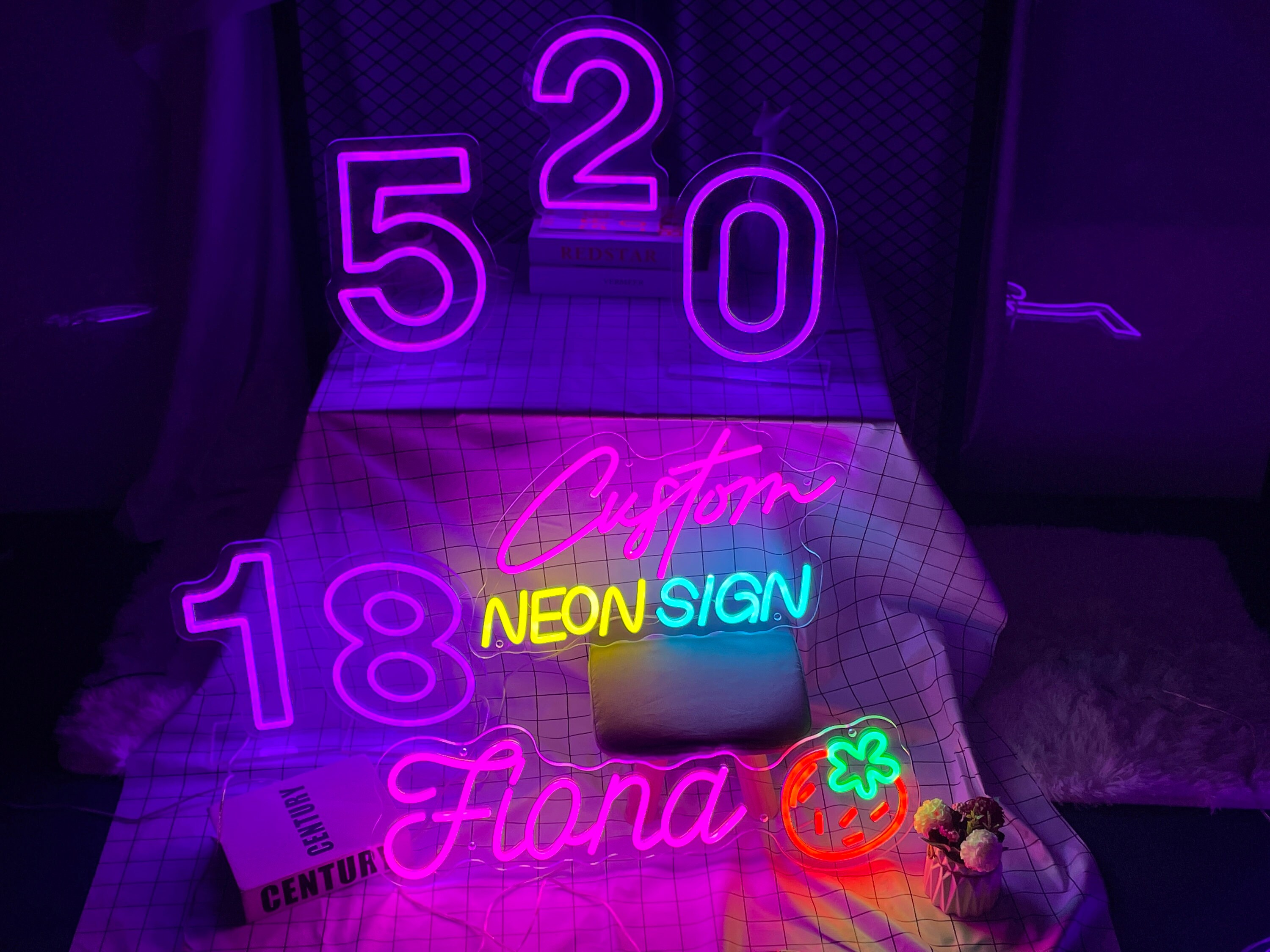Custom Name Neon Sign for Kids, Birthday Party Neon Decorations, Home ...