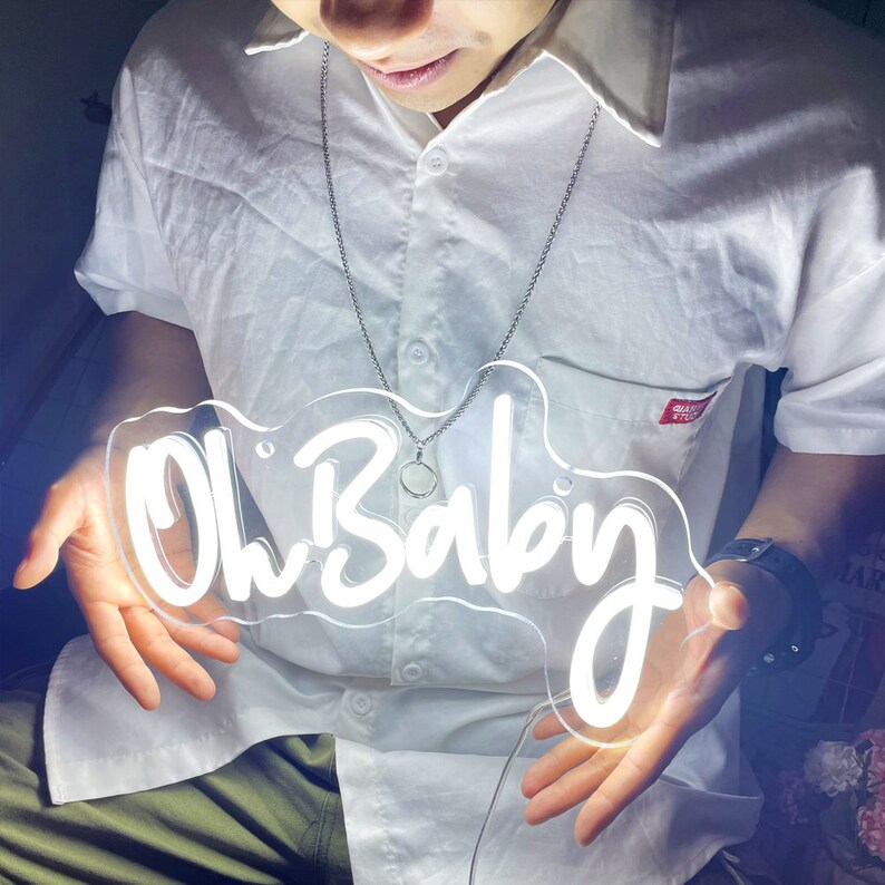 Oh Baby Neon Sign Baby Shower Neon Sign Neon Baby Shower - Etsy