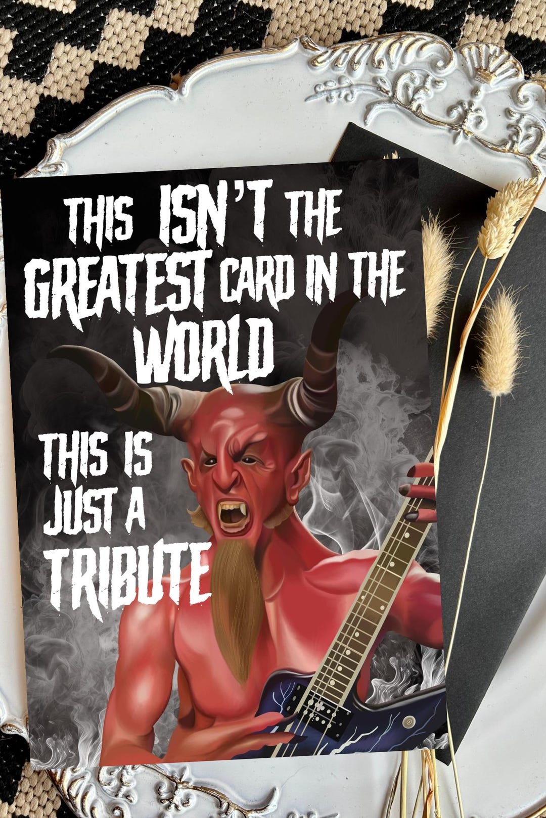 Tenacious D Birthday Card: Devil Fan Art - Rock Tribute - Etsy