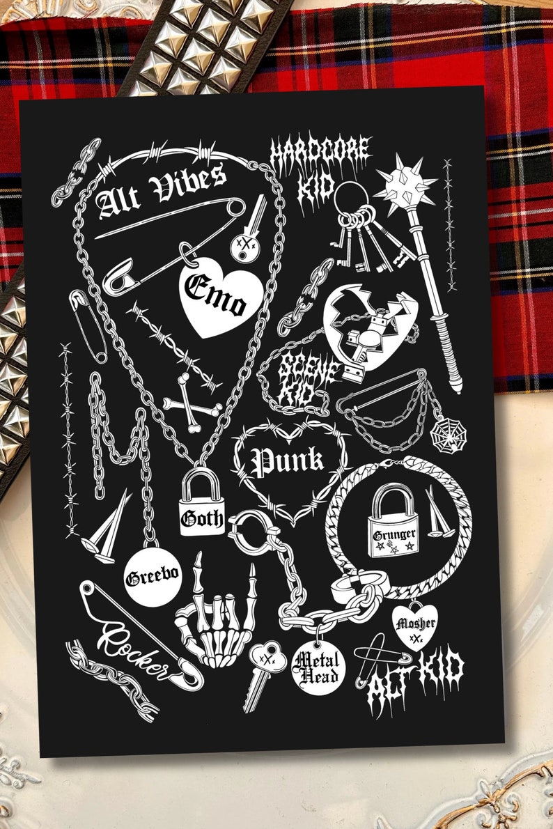 Alternative Vibes Greeting Card - Classic Emo 00’s Nostalgia, Elder Emo ...