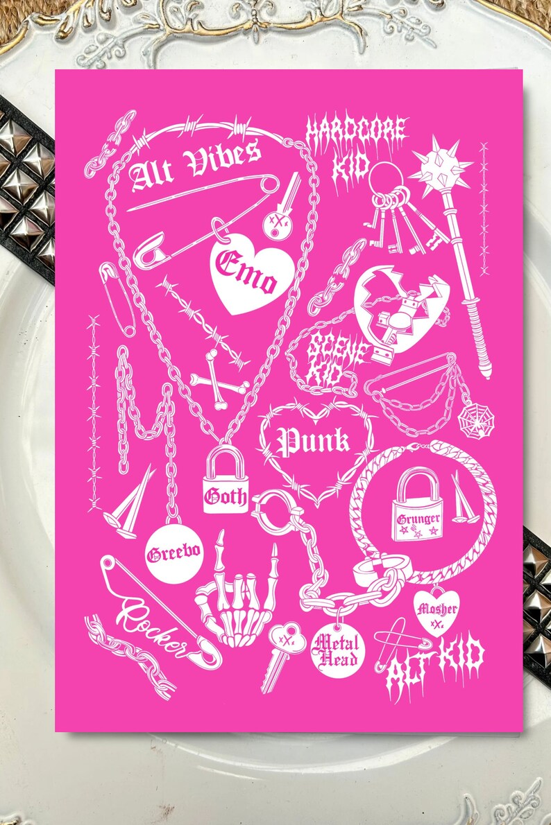 Alternative Vibes Greeting Card - Classic Emo 00’s Nostalgia, Elder Emo ...