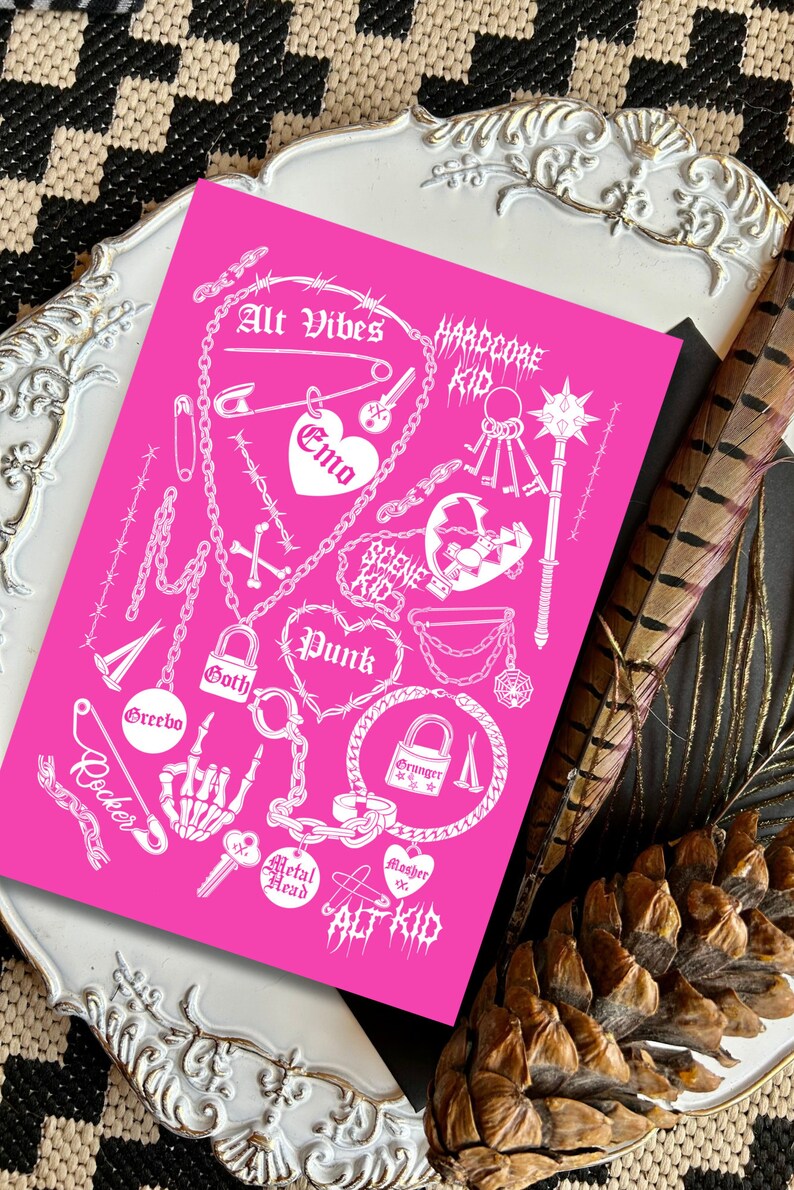 Alternative Vibes Greeting Card - Classic Emo 00’s Nostalgia, Elder Emo ...