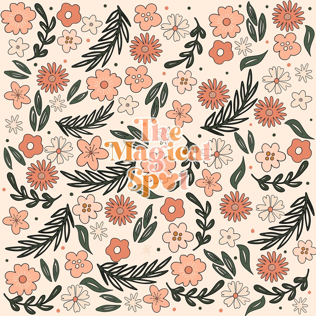 Floral Seamless Pattern Spring Floral Seamless File Seamless - Etsy