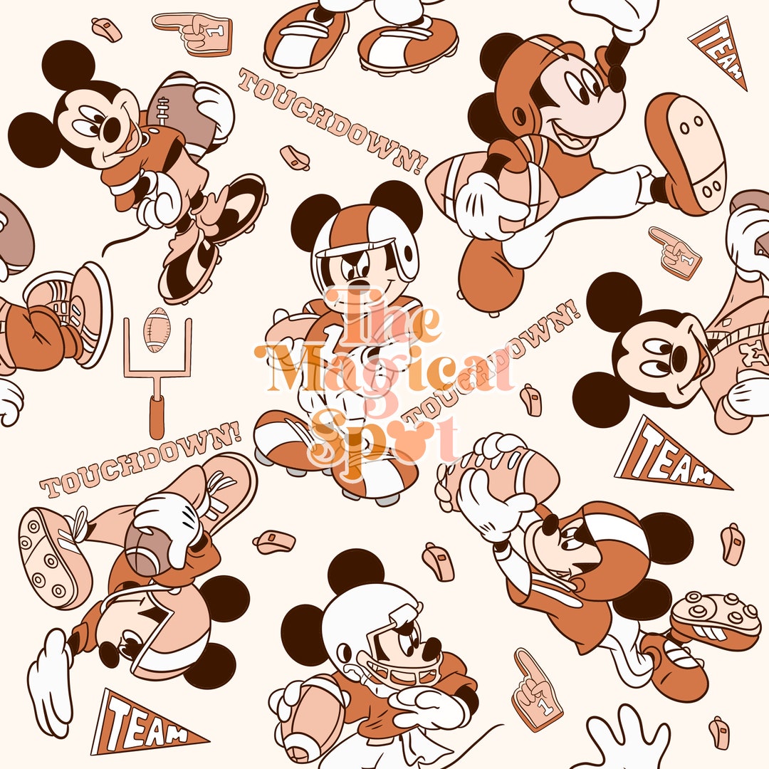 Neutral American Football Mouse Seamless Pattern, Cartoon Seamless File ...