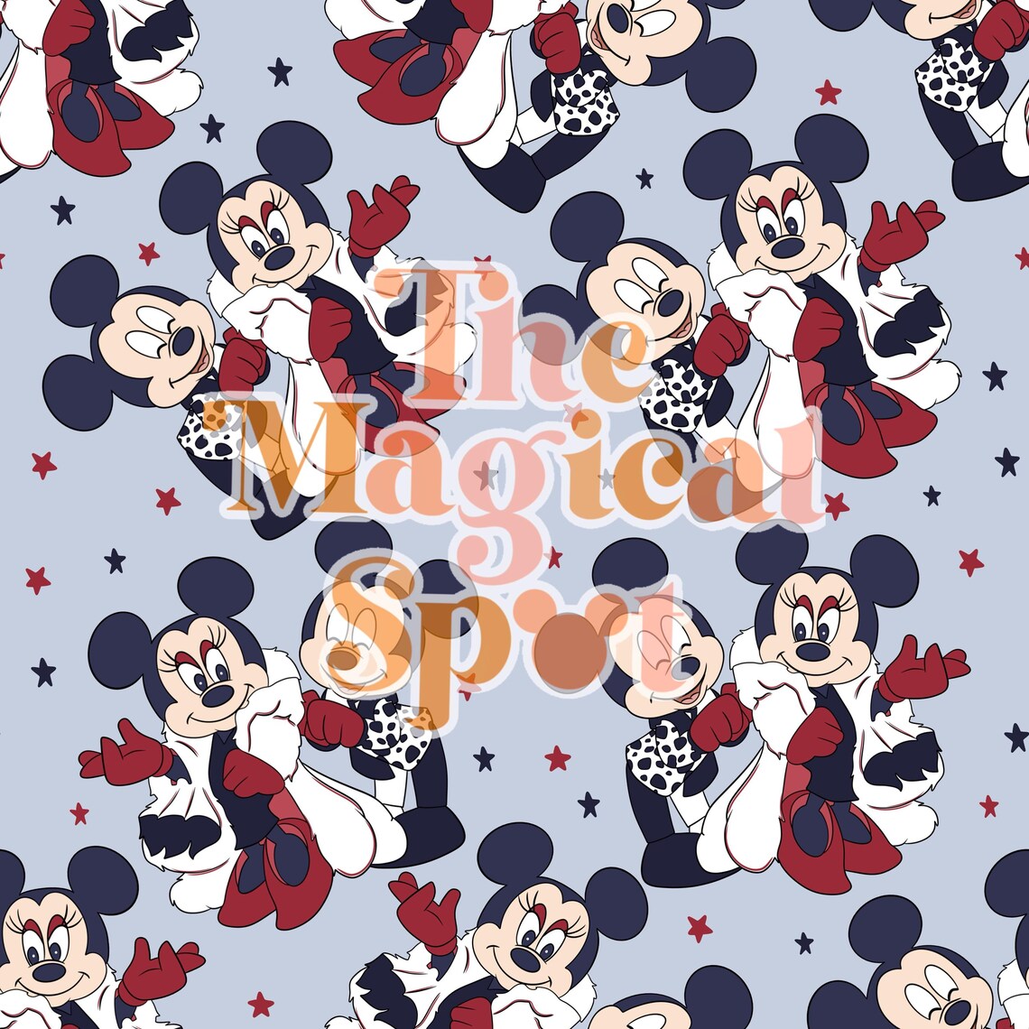 Magical Villains Couple Seamless Pattern, Mouse Halloween Seamless File ...