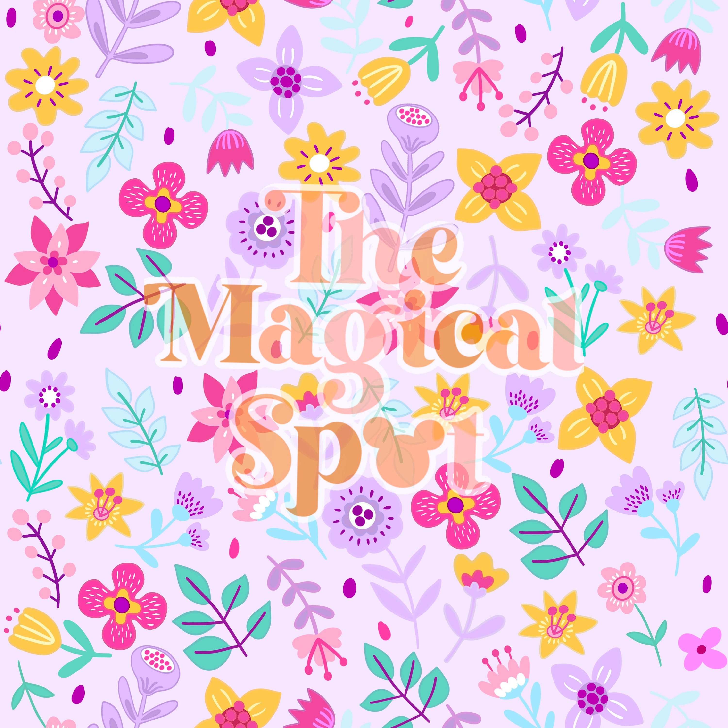 Floral Spring Fun Seamless Pattern, Spring Floral Seamless File ...