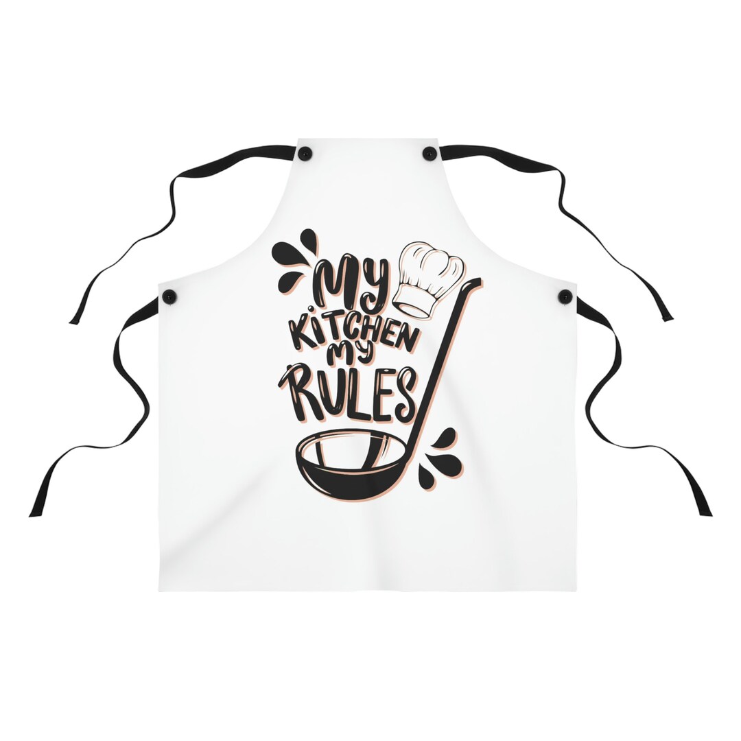 Chefs Apron - My Kitchen My Rules - Etsy