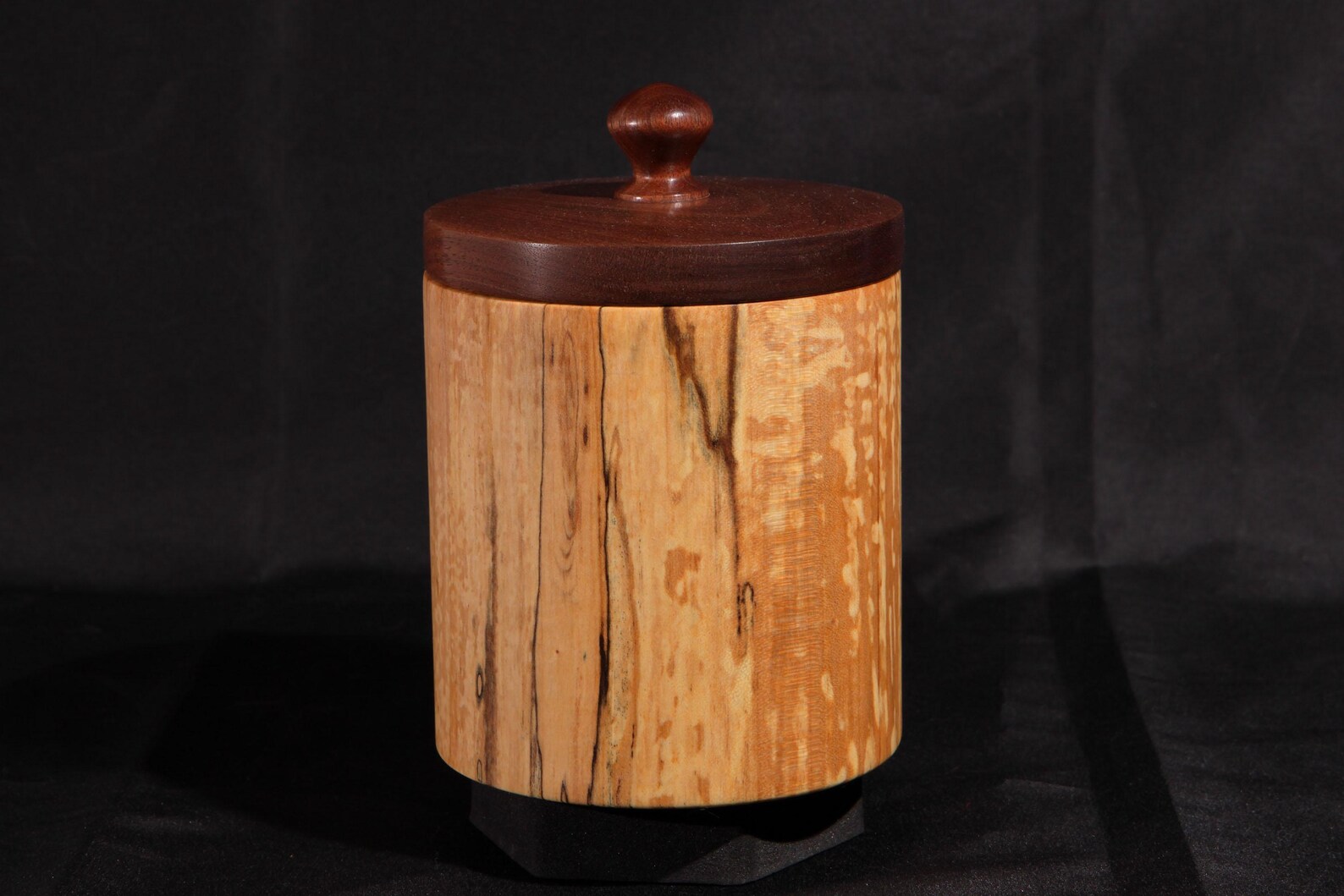 Spalted Maple Pot / Canister With Walnut Lid - Etsy