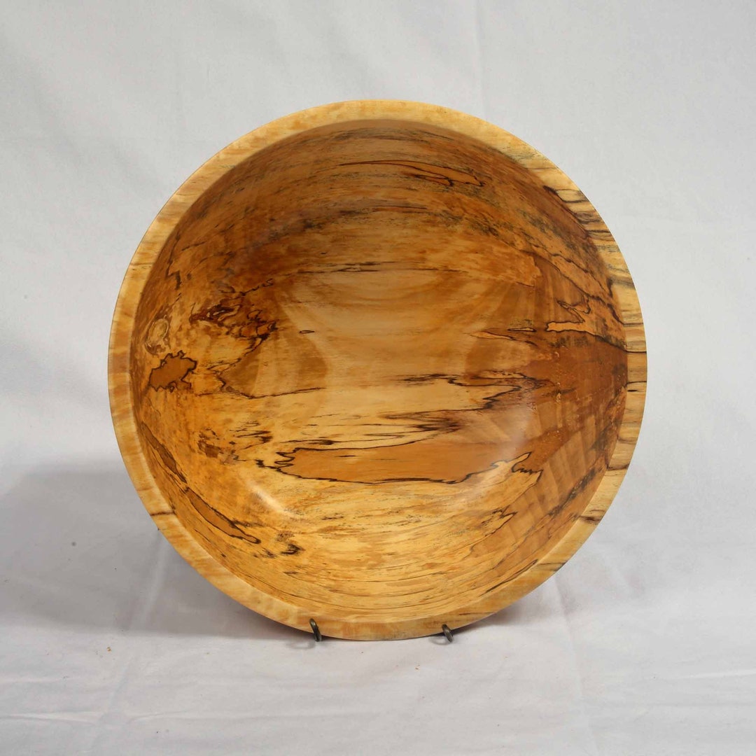 Spalted Maple Bowl / Salad Bowl / Display Bowl / Fruit Bowl - Etsy
