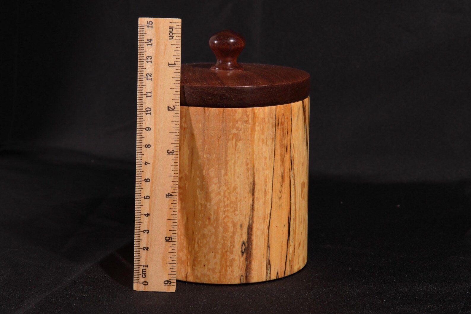Spalted Maple Pot / Canister With Walnut Lid - Etsy