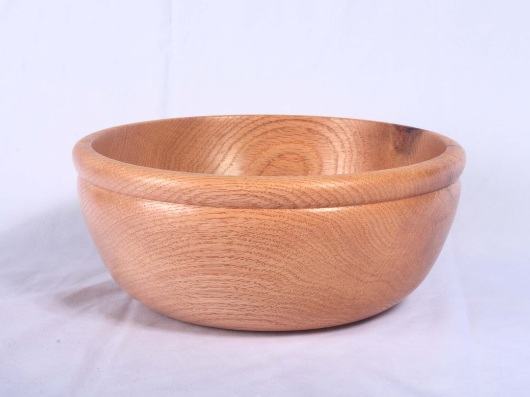 Wood Bowl / Oak Bowl / Hand-turned Bowl / Kitchen Decor / Utility Bowl ...