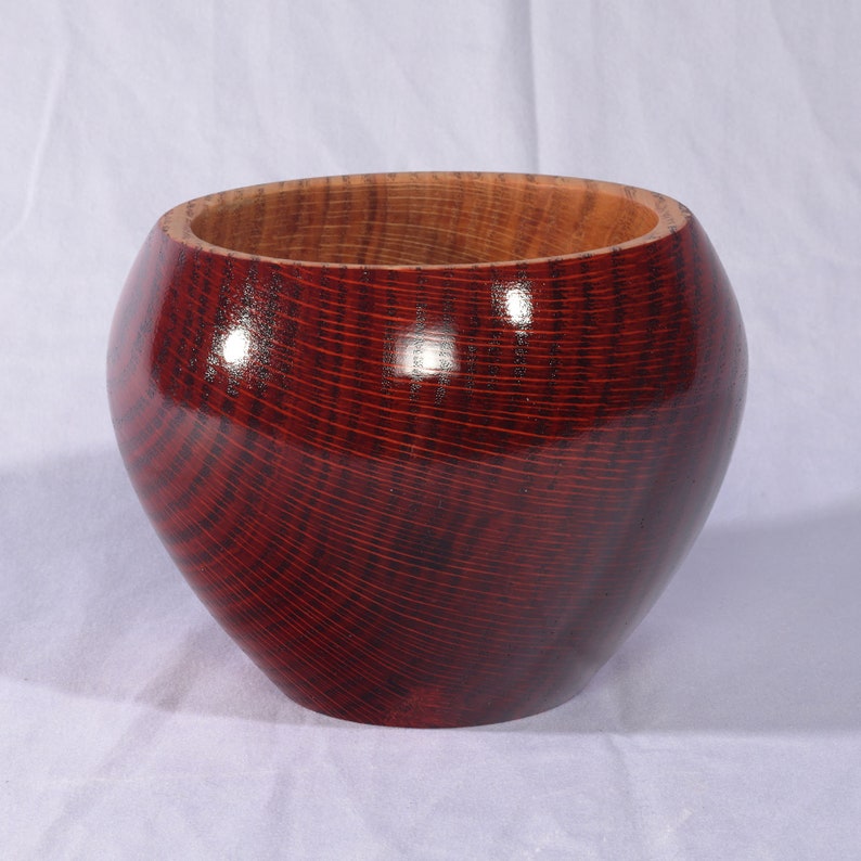 Tall Red Oak Bowl - Etsy