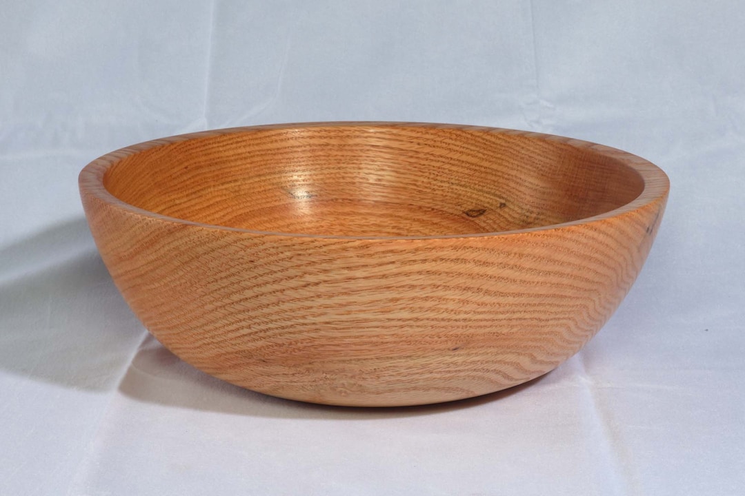 Red Oak Bowl / Wood Bowl - Etsy