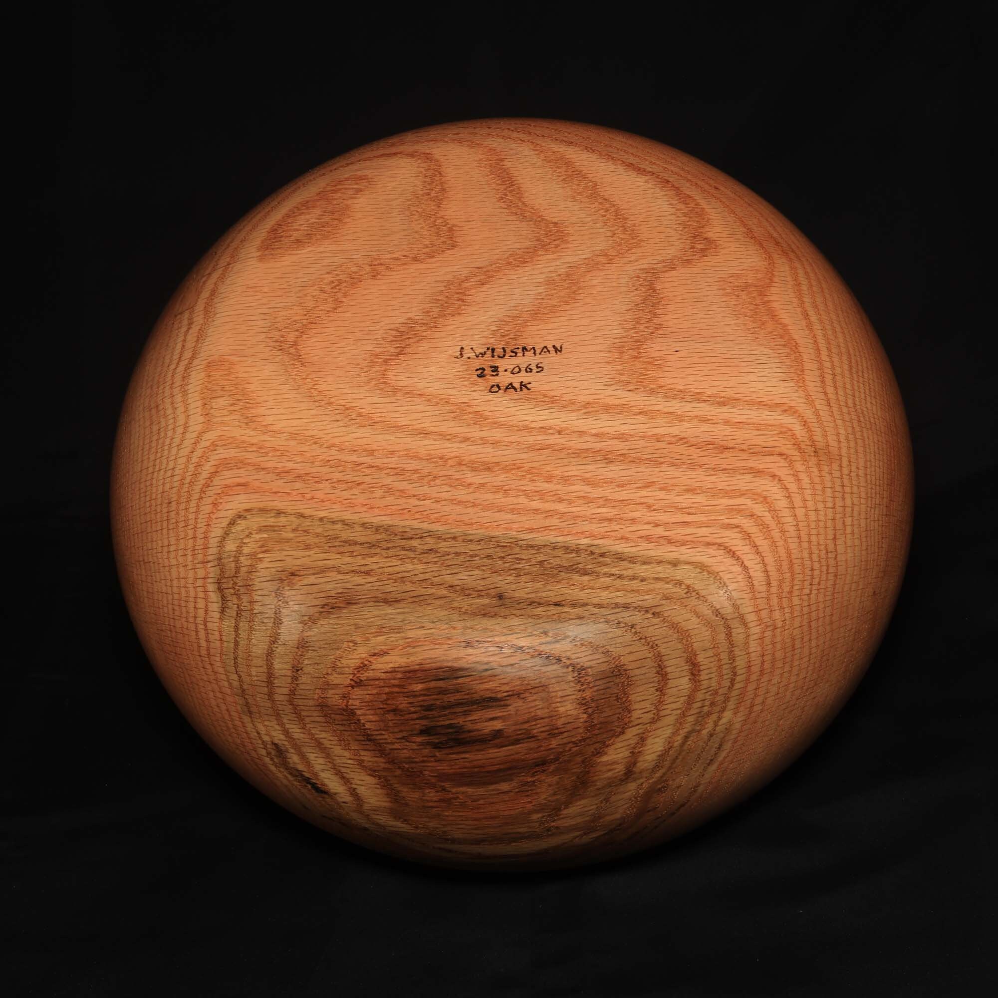 Large Red Oak Bowl / Decorative Centerpiece Bowl / Kitchen Decor - Etsy