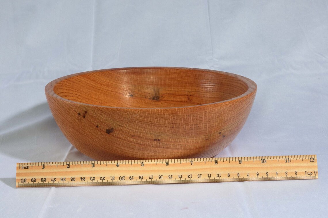 Red Oak Bowl / Wood Bowl - Etsy