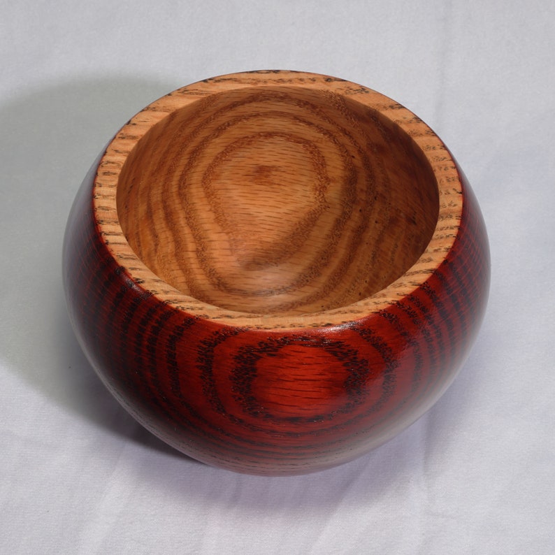 Tall Red Oak Bowl - Etsy